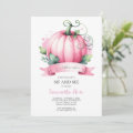 Fall Baby Shower Little Pumpkin Sip and See Invitation | Zazzle