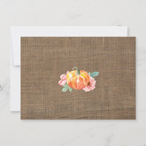 Fall Baptism Birthday Thank You Card with Pumpkin | Zazzle