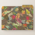 Fall Beauty | Foliage and Plaid File Folder | Zazzle