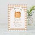 Fall Bow Pancake Baby Shower Brunch Invitation | Zazzle