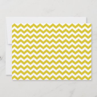 Fall Burt Yellow chevron INvitation | Zazzle