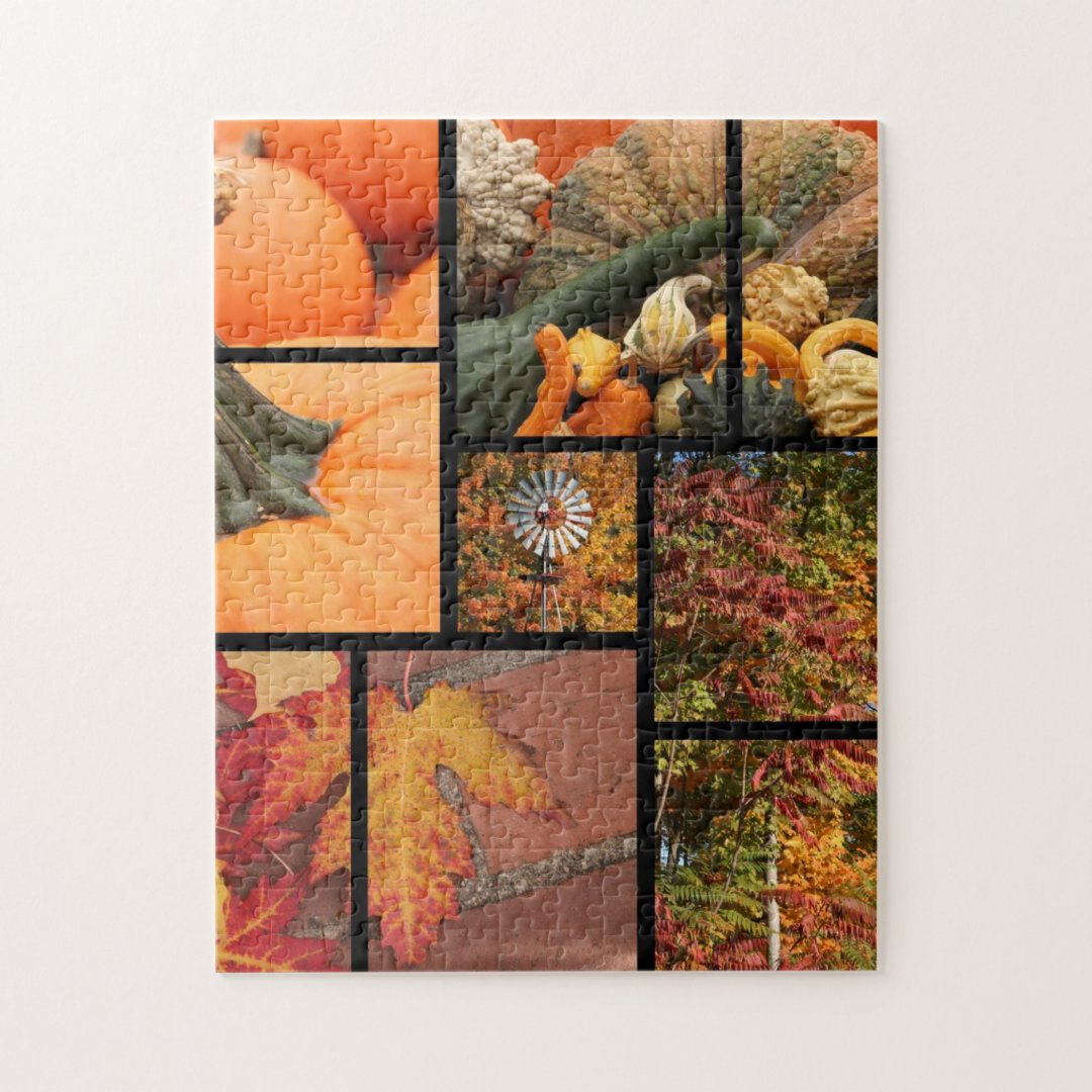 Fall Collage Jigsaw Puzzle | Zazzle