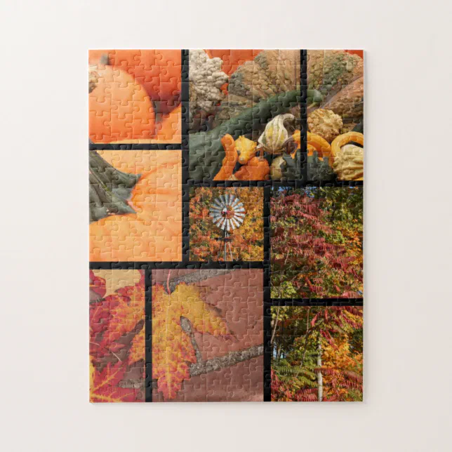 Fall Collage Jigsaw Puzzle | Zazzle