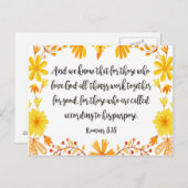 Fall Colors Bible Verse Postcard | Zazzle