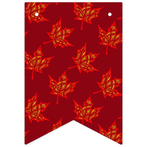 Fall Colors Bunting Flags | Zazzle