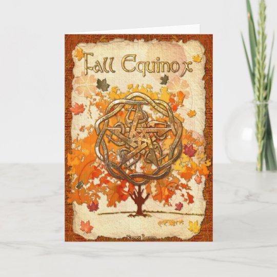Fall Equinox Pagan Wiccan Card | Zazzle.com
