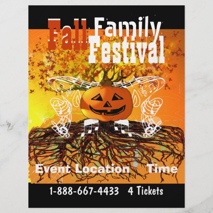 Fall Family Festival Halloween Fall Event Flyer | Zazzle.com