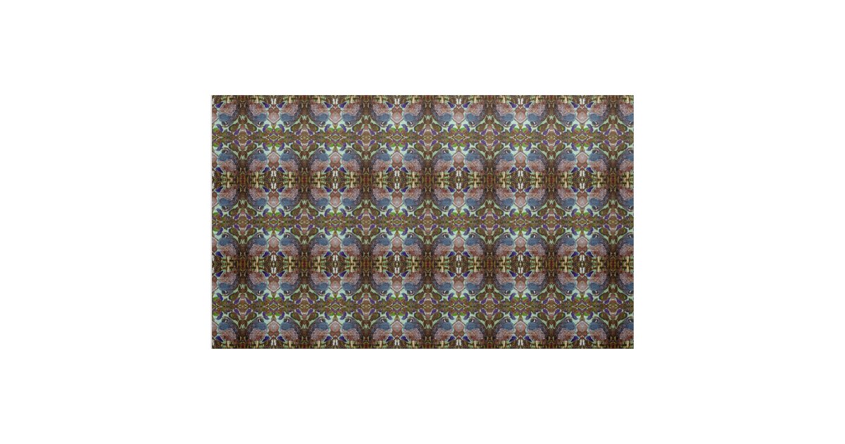 Fall Fatty Quail Fabric | Zazzle