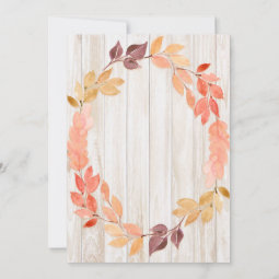 Fall Festival Autumn Leaves Invitation | Zazzle