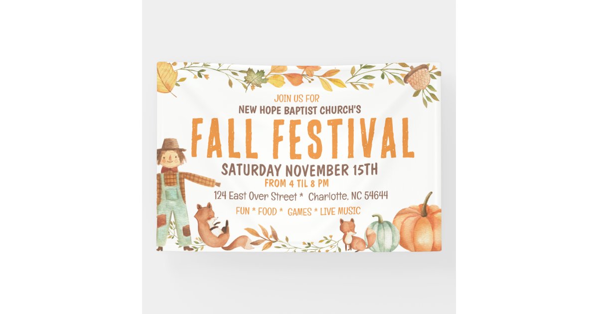 Fall festival Banner | Zazzle