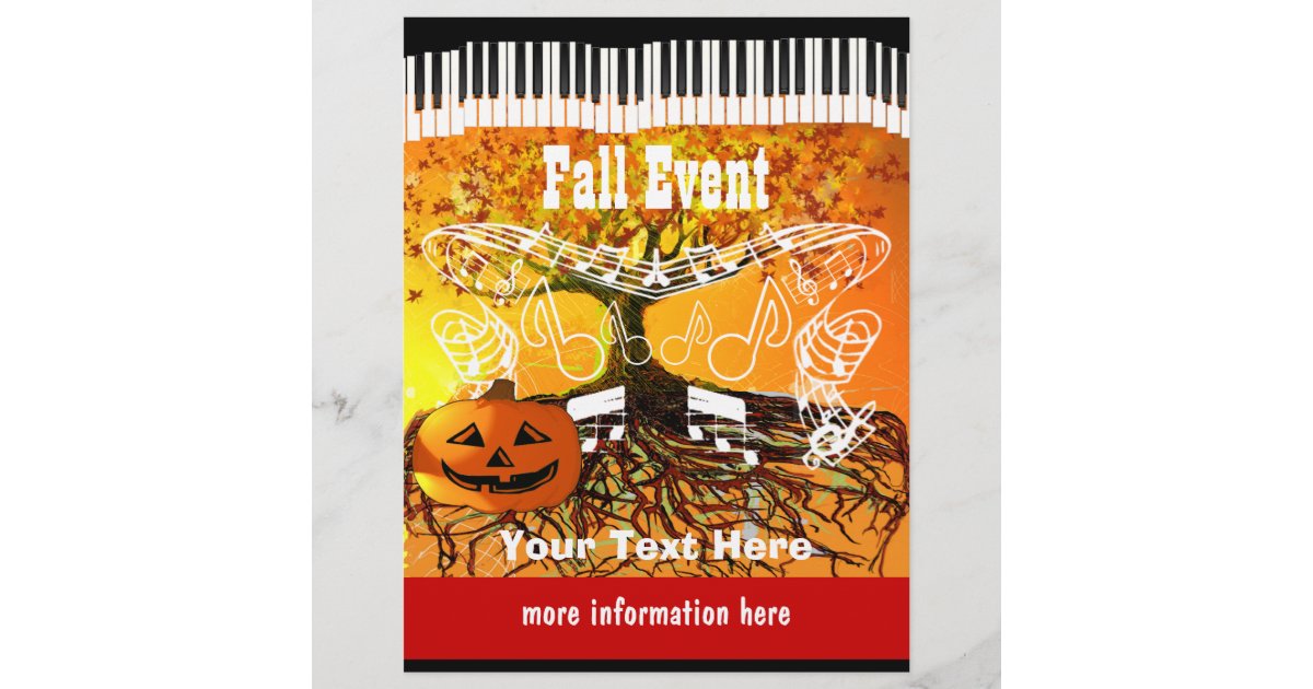 Fall Festival Halloween Event or Fall Event Flyer | Zazzle