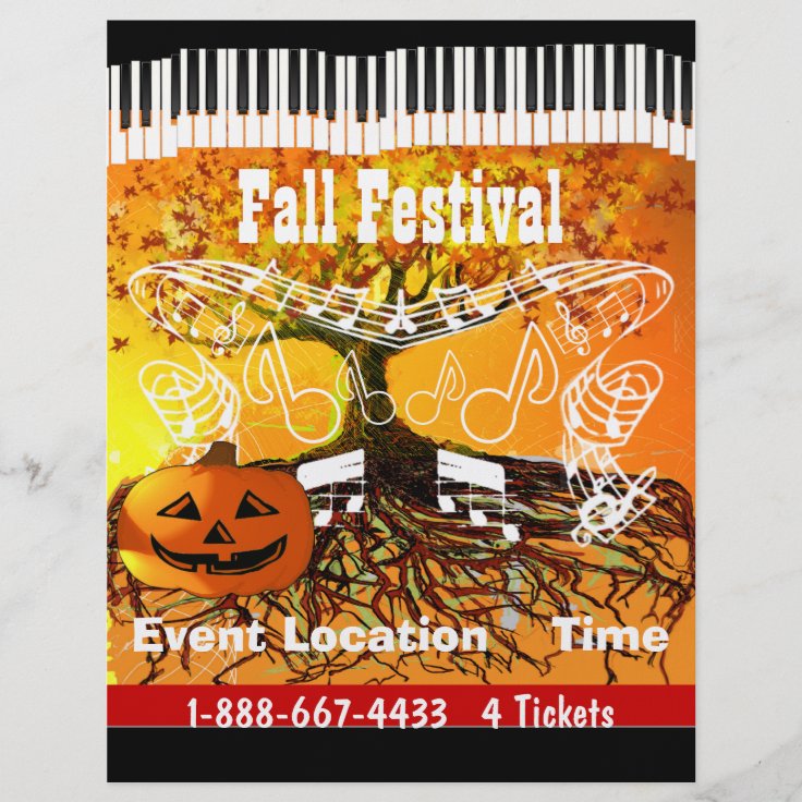 Fall Festival Halloween Event or Fall Event Flyer | Zazzle