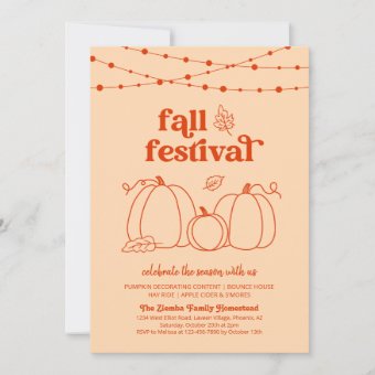 Fall Festival Invitation | Zazzle