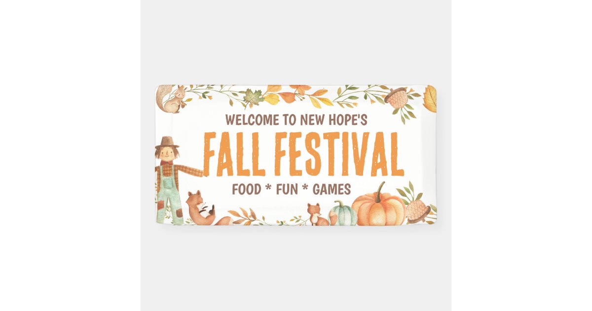 Fall Festival Welcome Sign | Zazzle