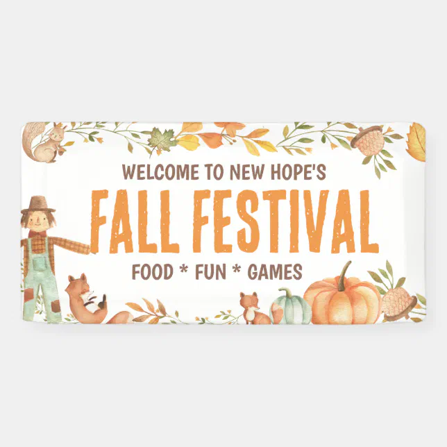 Fall Festival Welcome Sign | Zazzle