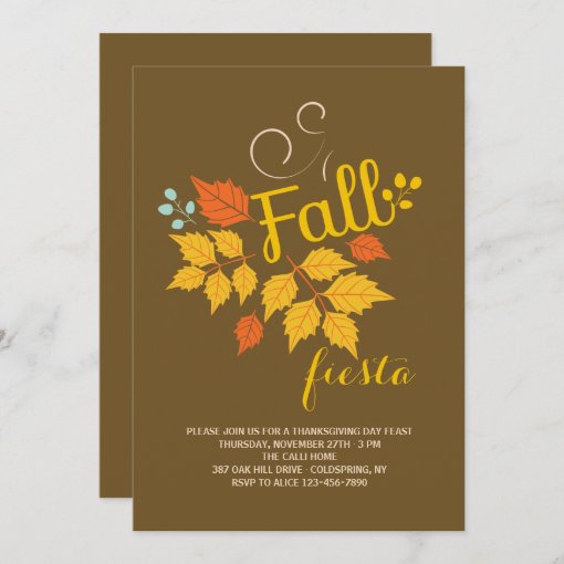 Fall Fiesta Invitation | Zazzle