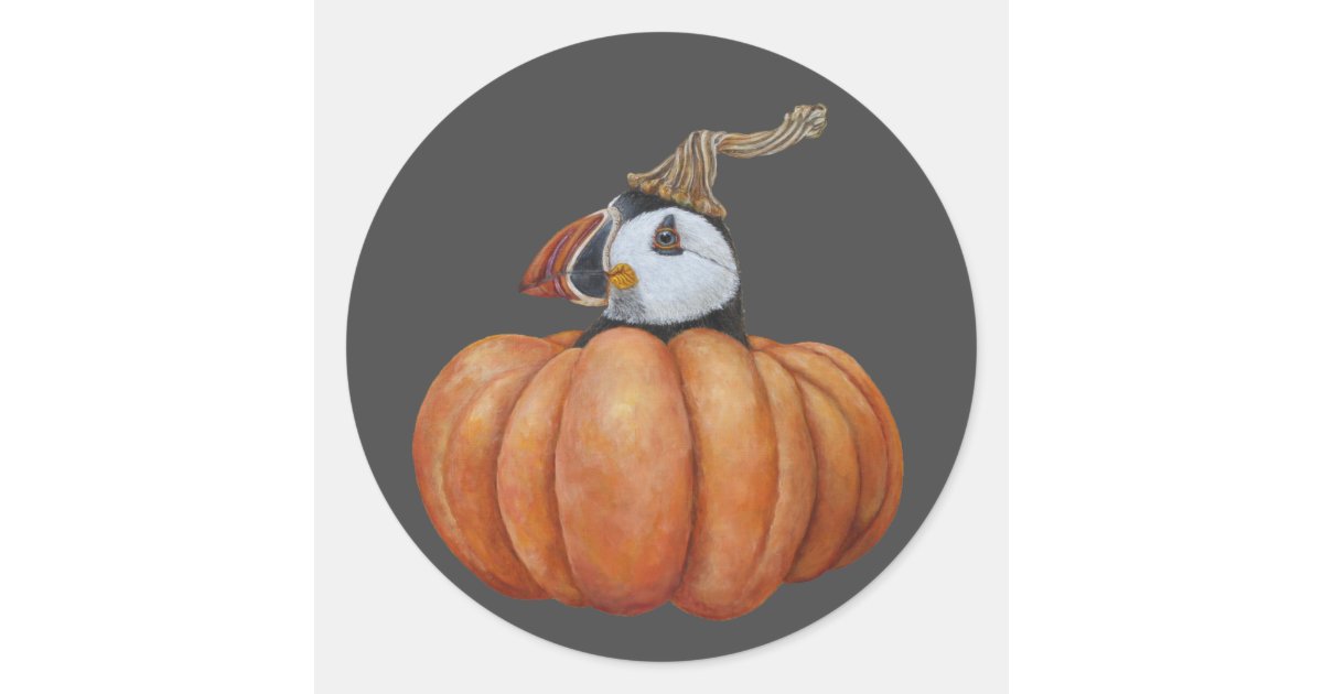 Fall Find puffin stickers | Zazzle