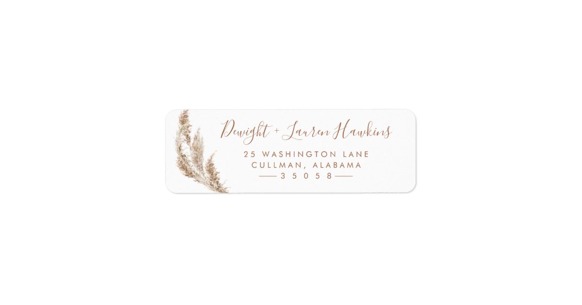 Fall Floral | Return Address Label | Zazzle