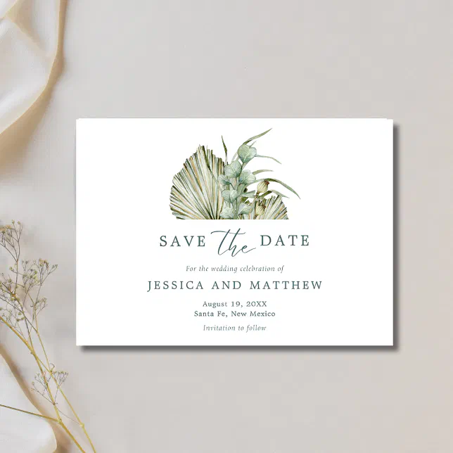 Fall Floral Rustic Outdoor Wedding Save The Date | Zazzle