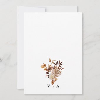 Fall Floral Wedding Invitation | Zazzle