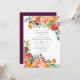 Fall Floral Wedding Invitation | Zazzle
