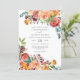 Fall Floral Wedding Invitation | Zazzle