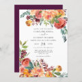 Fall Floral Wedding Invitation | Zazzle