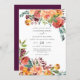 Fall Floral Wedding Invitation | Zazzle