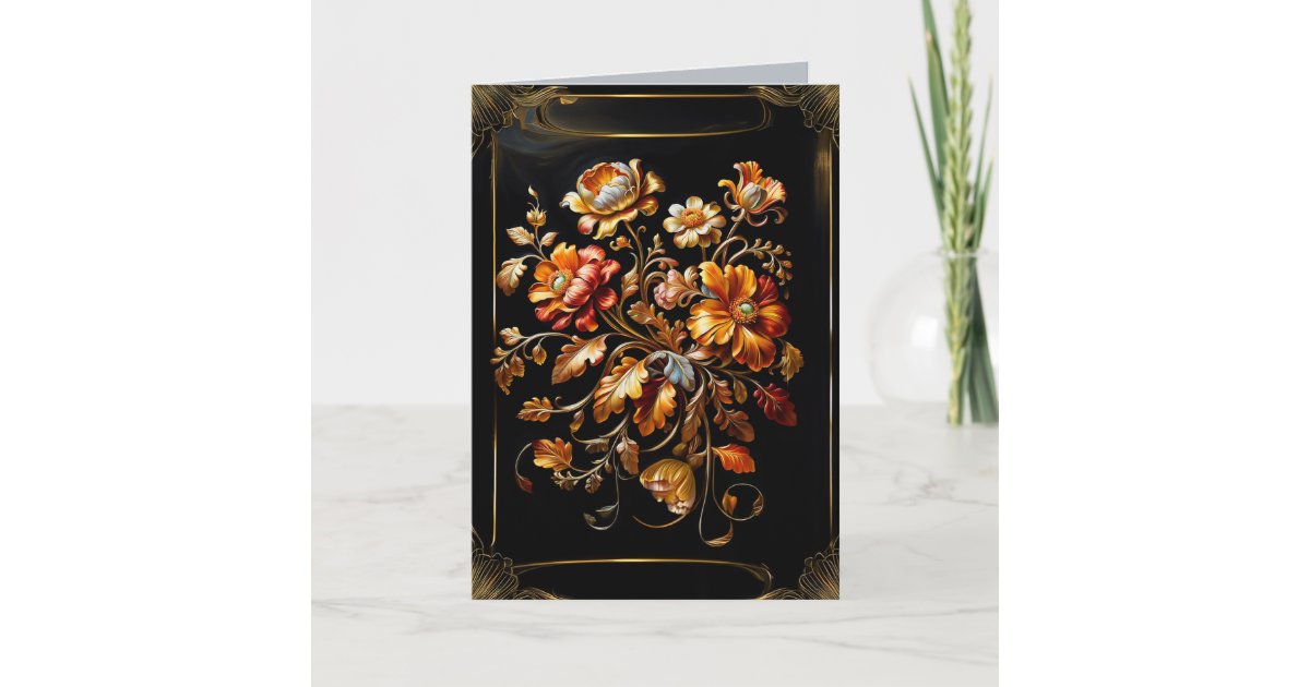 Fall Flowers Sympathy Card | Zazzle