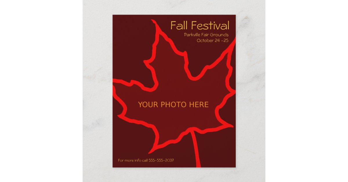 Fall Flyer Template | Zazzle