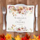 Fall Foliage Autumn Colors Wedding Paper Dinner Napkins | Zazzle