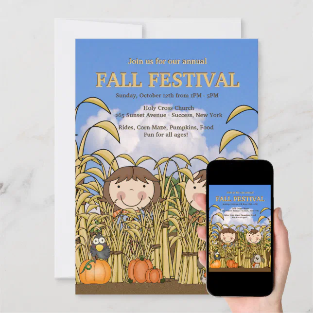 Fall Fun Invitation | Zazzle