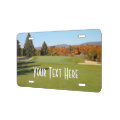 Fall Golf Course - Customize License Plate | Zazzle