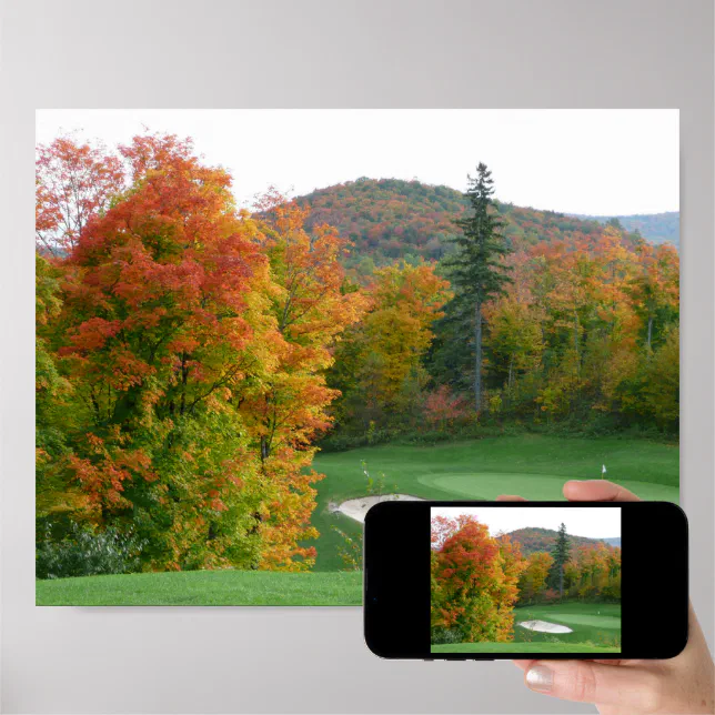 Fall Golf poster | Zazzle