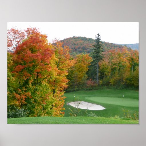 Fall Golf poster | Zazzle