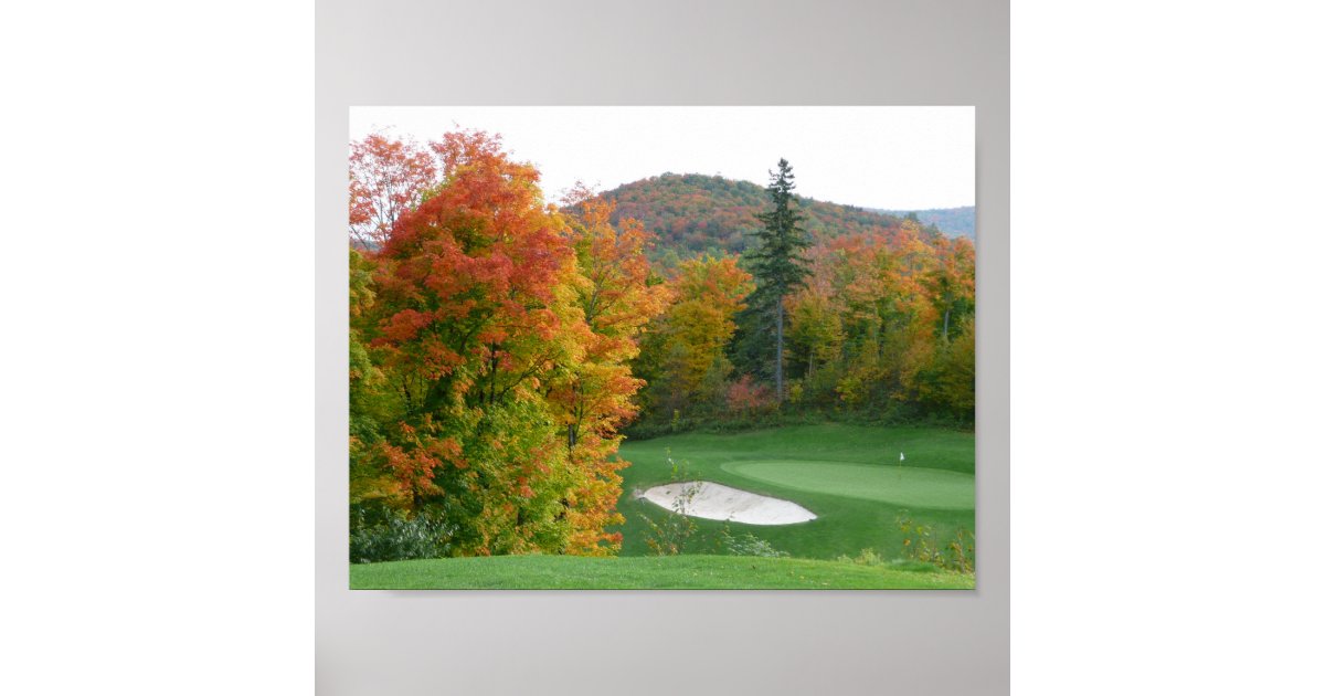 Fall Golf poster | Zazzle