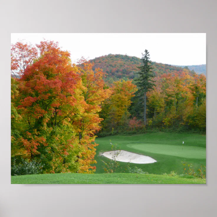 Fall Golf poster | Zazzle