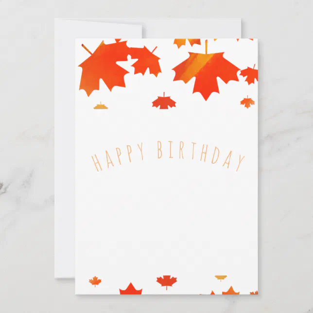 fall happy birthday | Zazzle