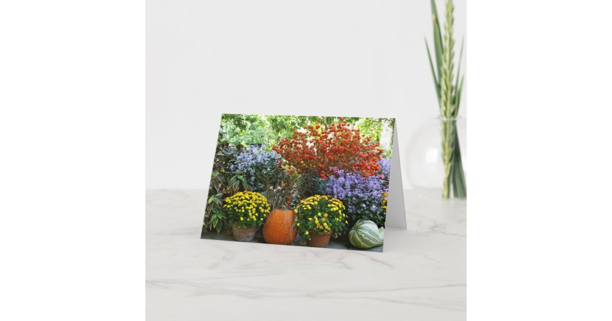 Fall Harvest Card | Zazzle