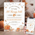 Fall Harvest Party All Things Fall Invitation | Zazzle