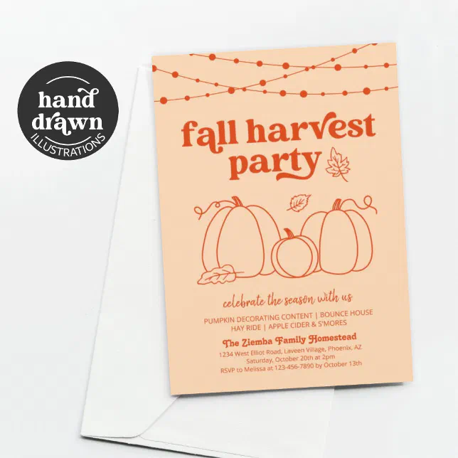 Fall Harvest Party Invitation | Zazzle