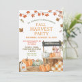 Fall Harvest Party Pumpkin Invitation for School | Zazzle