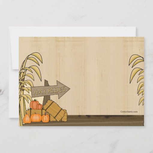 Fall Hayride Party Invitation | Zazzle