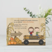 Fall Hayride Party Invitation | Zazzle