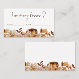 Fall How Many Kisses Card | Zazzle