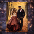 Fall in Love Autumn Vintage Wedding Photo Save The Date | Zazzle