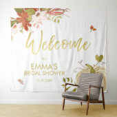 Fall in Love Backdrop Banner Autumn Gold Pumpkin | Zazzle