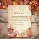 Fall in Love Beautiful Autumn Vintage Fall Wedding Thank You Card | Zazzle