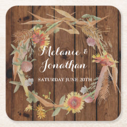 Fall in Love Coasters Mats Wedding Party | Zazzle