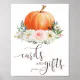 Fall in Love Pumpkin Cards and Gifts Sign | Zazzle